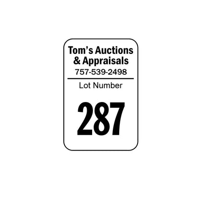 Custom Auction Labels | Custom Product Labels | Kiefer Auction Supply