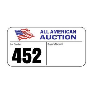 Custom Auction Labels | Custom Product Labels | Kiefer Auction Supply