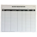 Buyer Registration Form Pad | Auction Forms | Kiefer Auction Supply