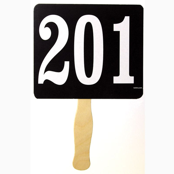 Buy Auction Paddles | Numbered Bid Paddles | Kiefer Auction Supply