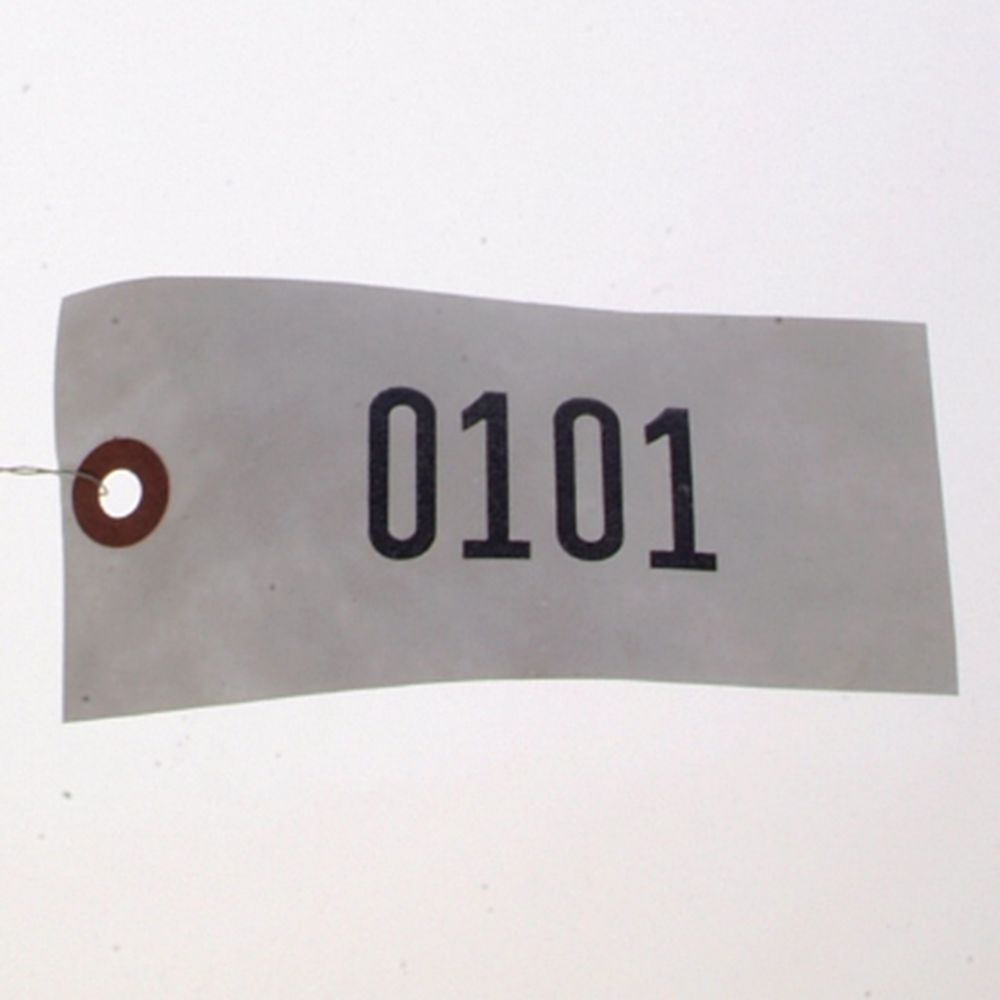 Tyvek Tags with Wire | Tyvek Material Tags | Kiefer Auction Supply