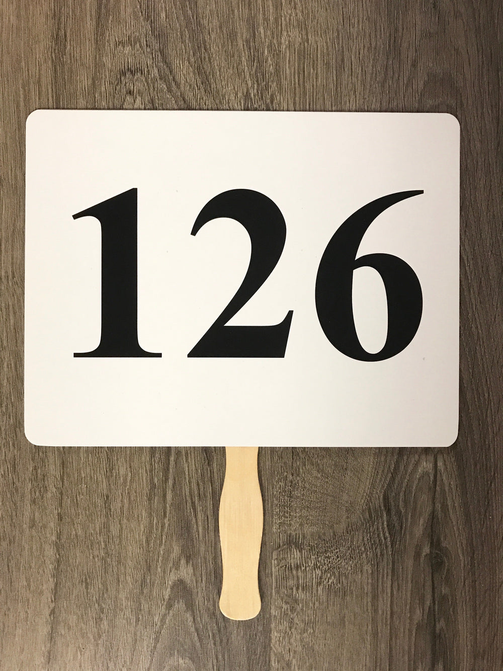 Auction Paddles with Numbers | Bid Paddle Set | Kiefer Auction Supply